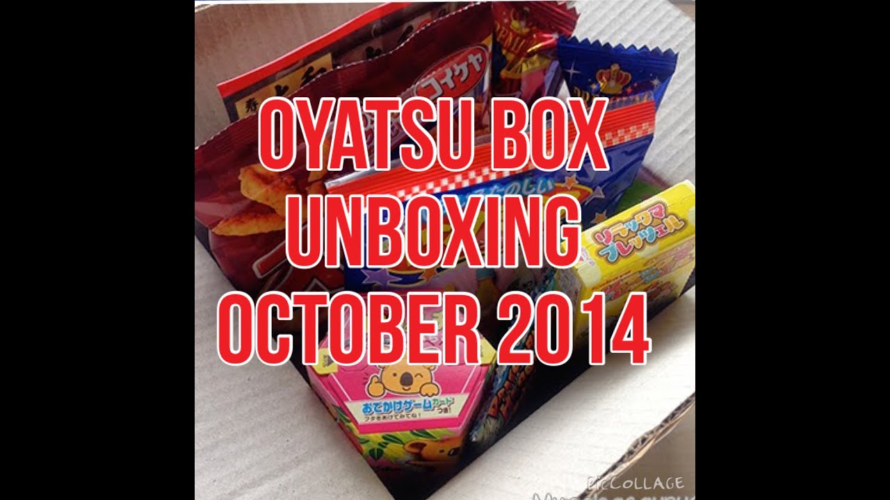oyatsu box unboxing october 2014 - YouTube