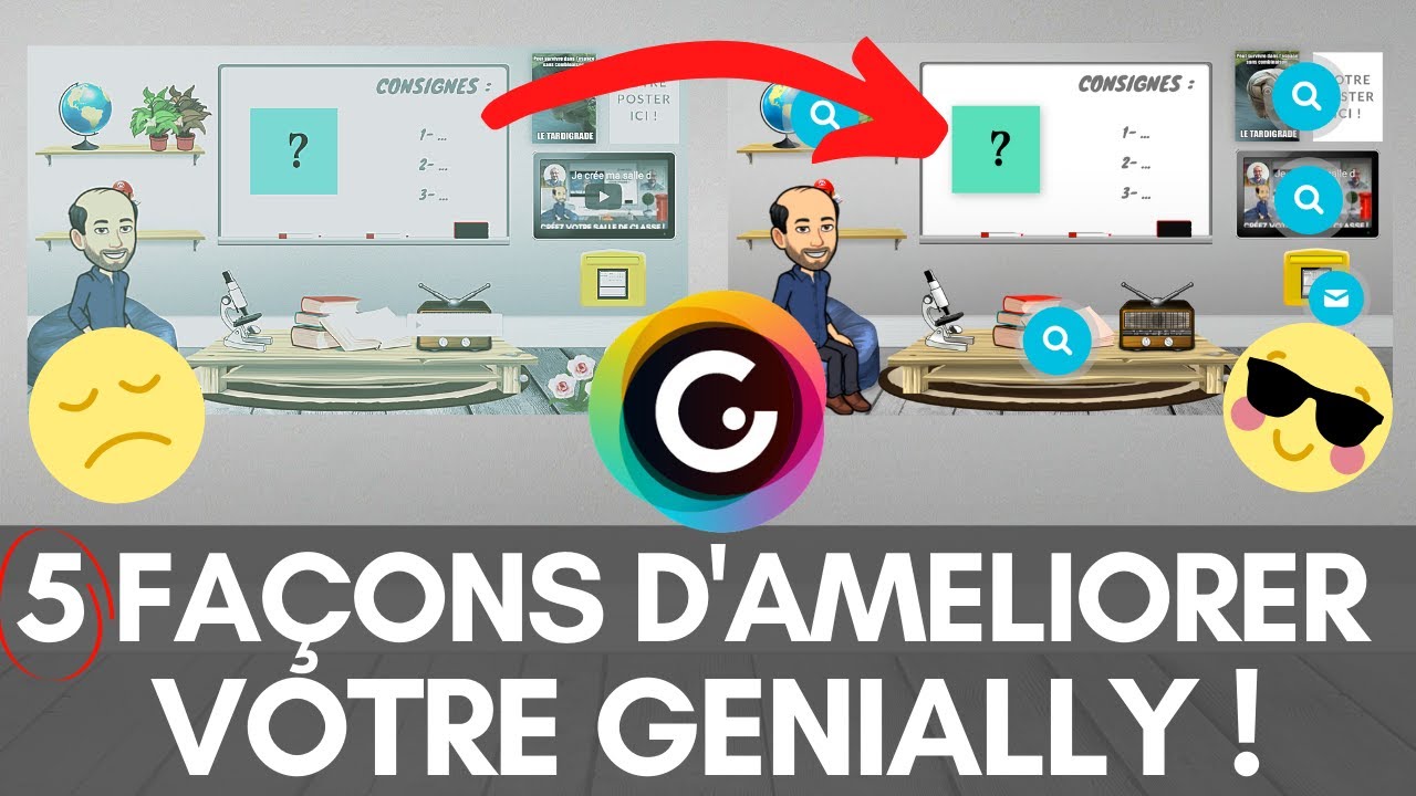Tuto GENIALLY 5 façons d'AMÉLIORER son GENIALLY - YouTube