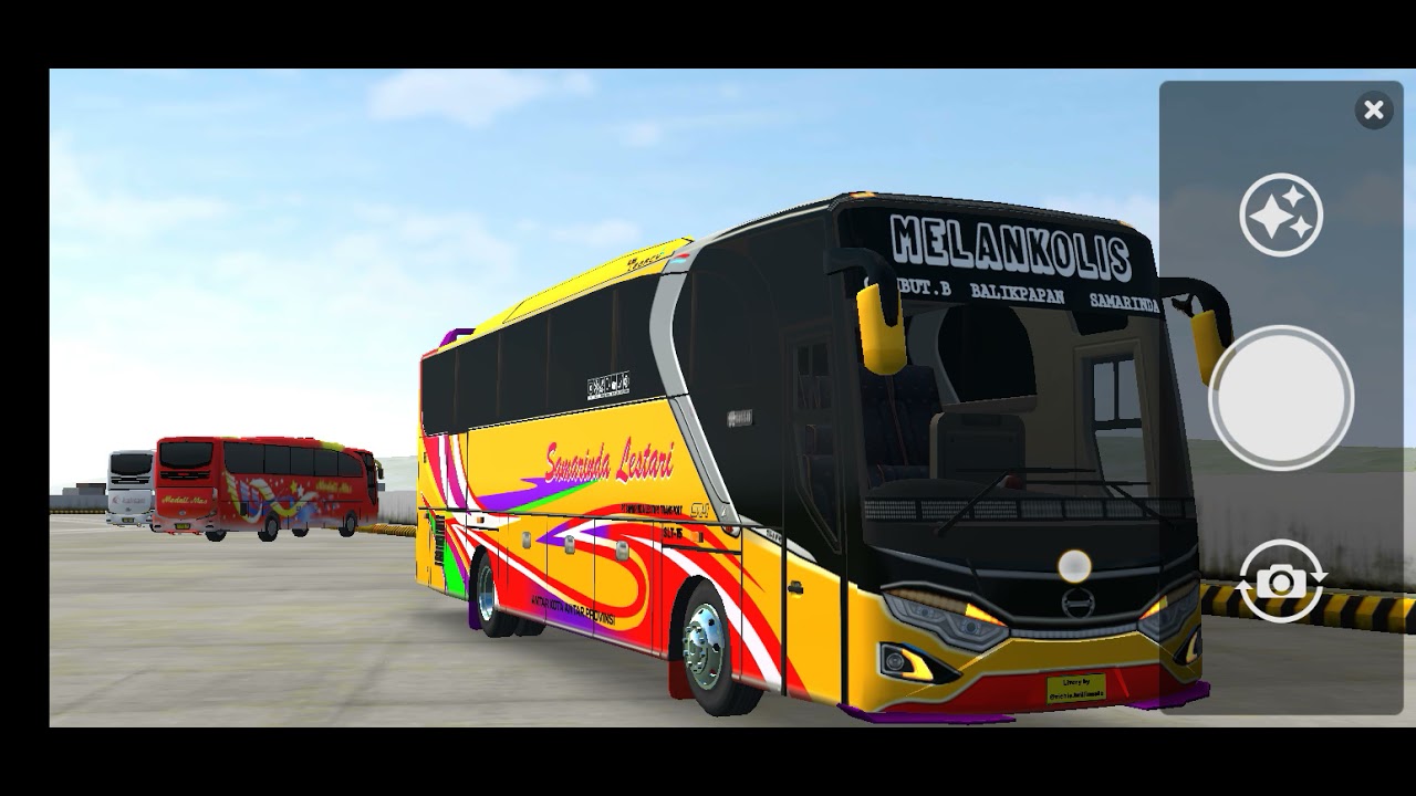 Share livery Samarinda Lestari "MELANKOLIS" legacy SR1 bus hd ori - YouTube