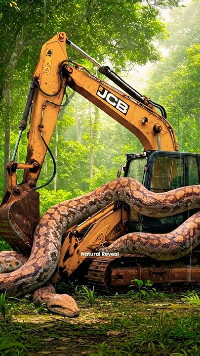 Nature Discovery: Excavator vs. Giant Python | Amazon Rainforest #viral ...