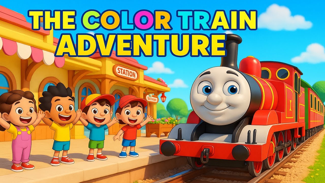 The Color Train Adventure | Nursery Rhyme - YouTube