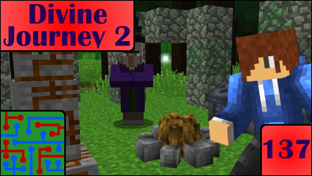 Witch Summoning! | Minecraft: Divine Journey 2 | Episode 137 - YouTube