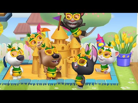 My Talking Tom Friends New Spring update 2024 - All Friends Made a Sand ...