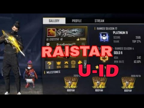 RAISTAR U-ID FREE FIRE ️ - YouTube