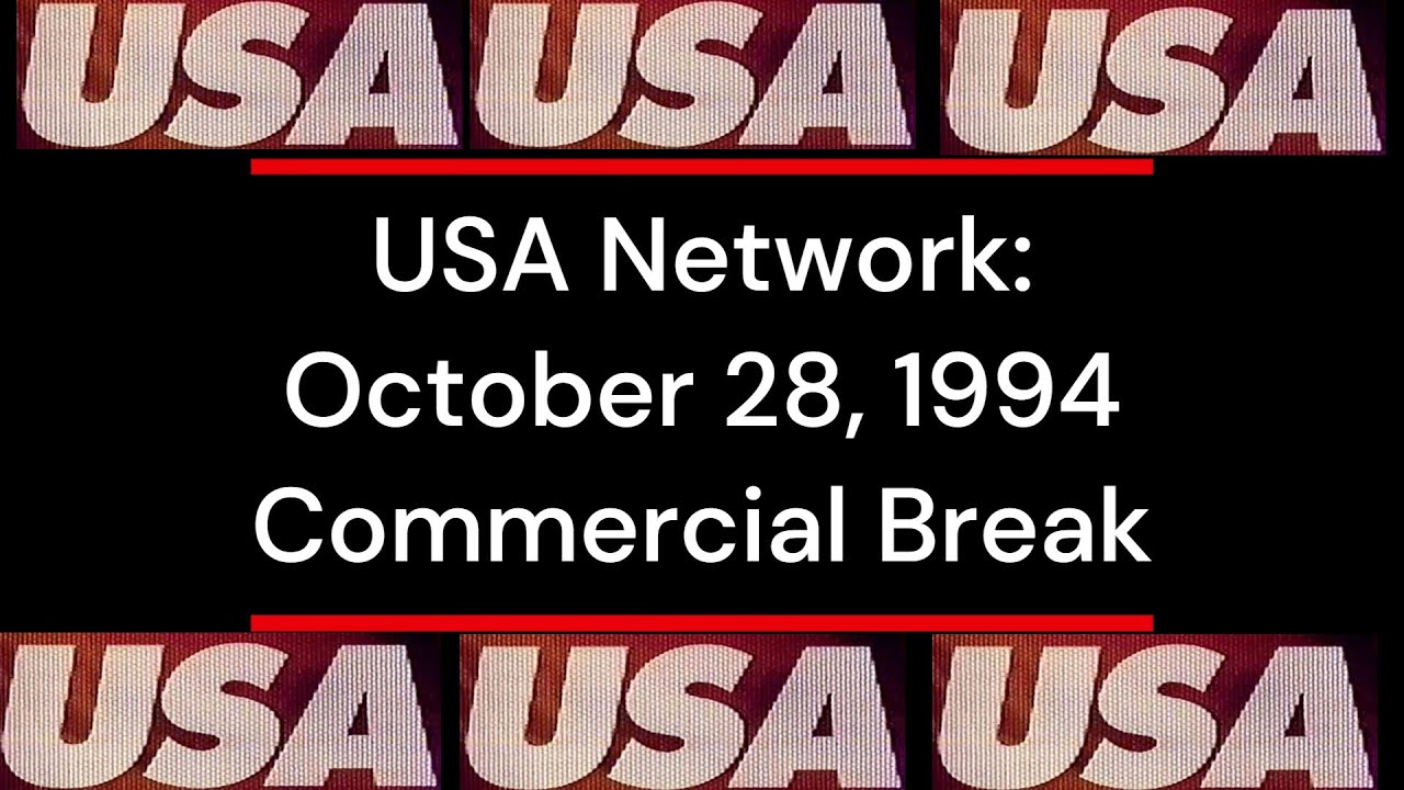USA Network: October 28, 1994 Commercial Break - YouTube