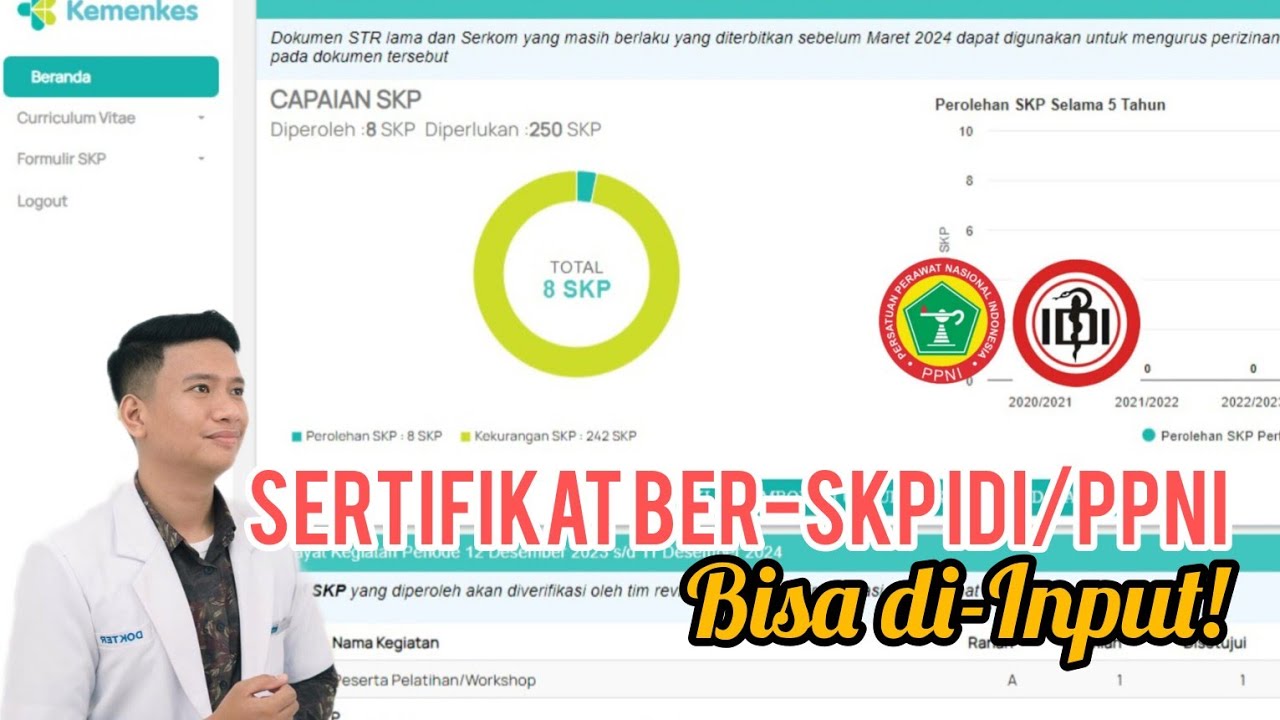 Cara input SKP manual di SKP Platform SATUSEHAT SDMK - YouTube