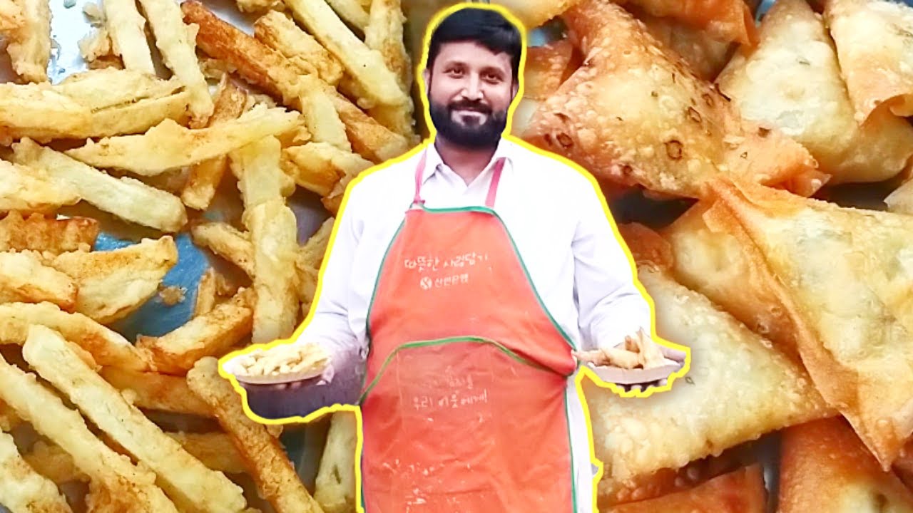 Afghan Refugees Selling Crispy French Fries & Samosa at Street Food ...