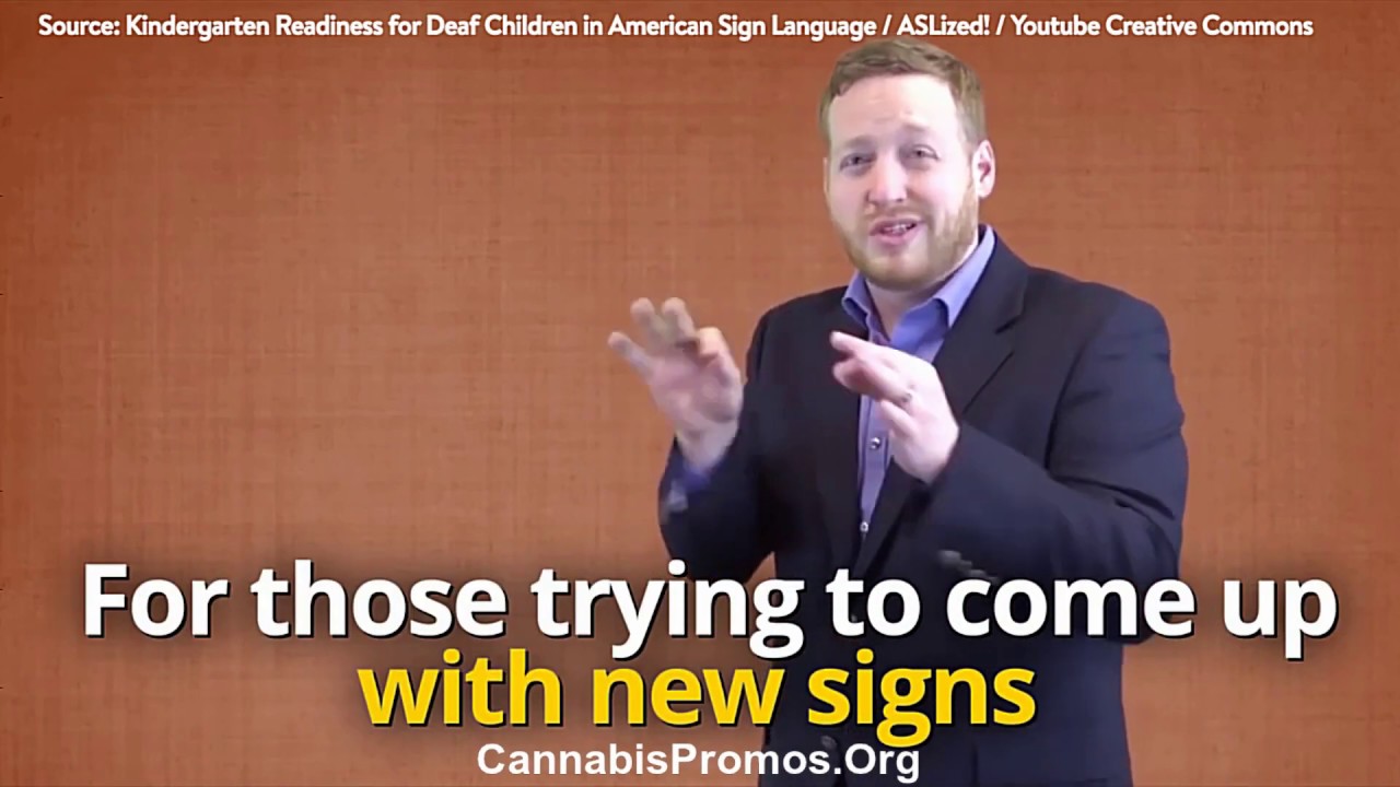 Cannabis Sign Language For The Deaf At Dispensarys By Larry Bomse 2019 ...