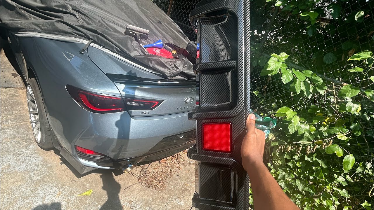 eBay cheap carbon fiber diffuser for my Infiniti Q60 review - YouTube