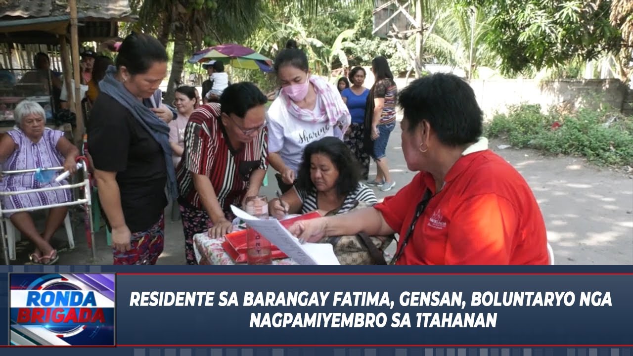 Residente sa Barangay Fatima, GenSan, boluntaryo nga nagpamiyembro sa ...