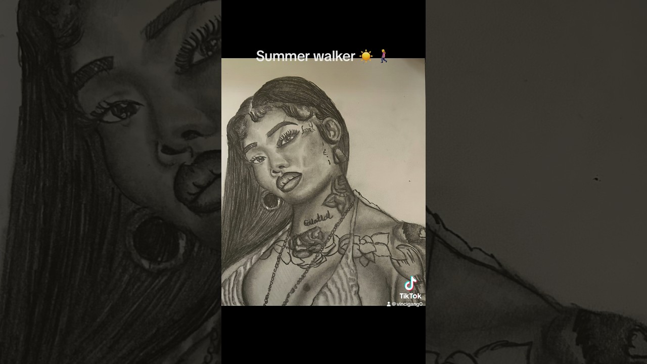 Drawing summer walker @Summer Walker like and comment #summerwalker # ...