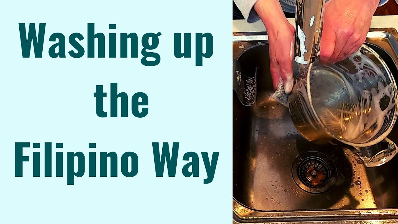 Washing up the Filipino way - a better way to wash the dishes - YouTube