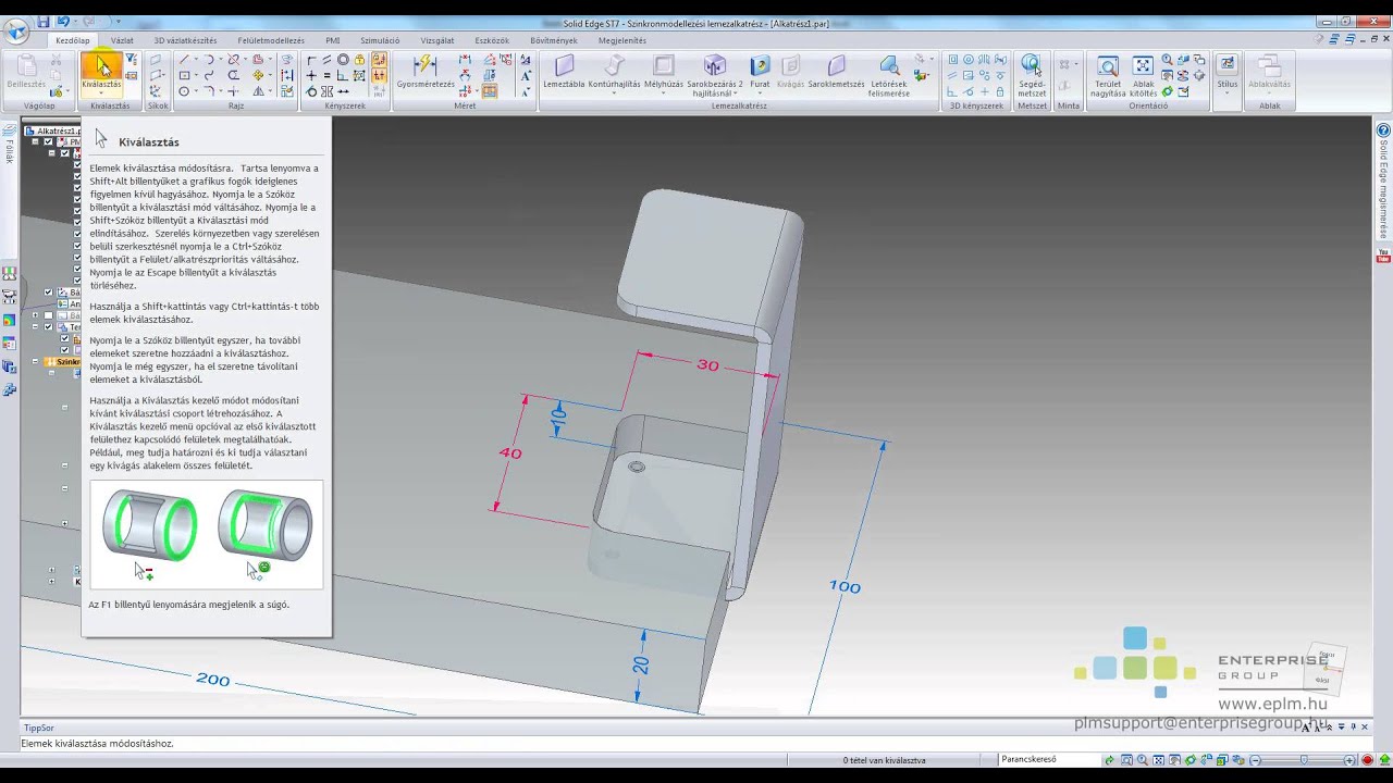 Solid Edge ST7 Multi Body Design - YouTube