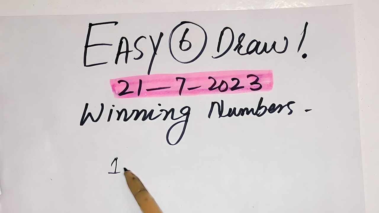 EASY 6 Draw Prediction ! 21 July 2023 - YouTube