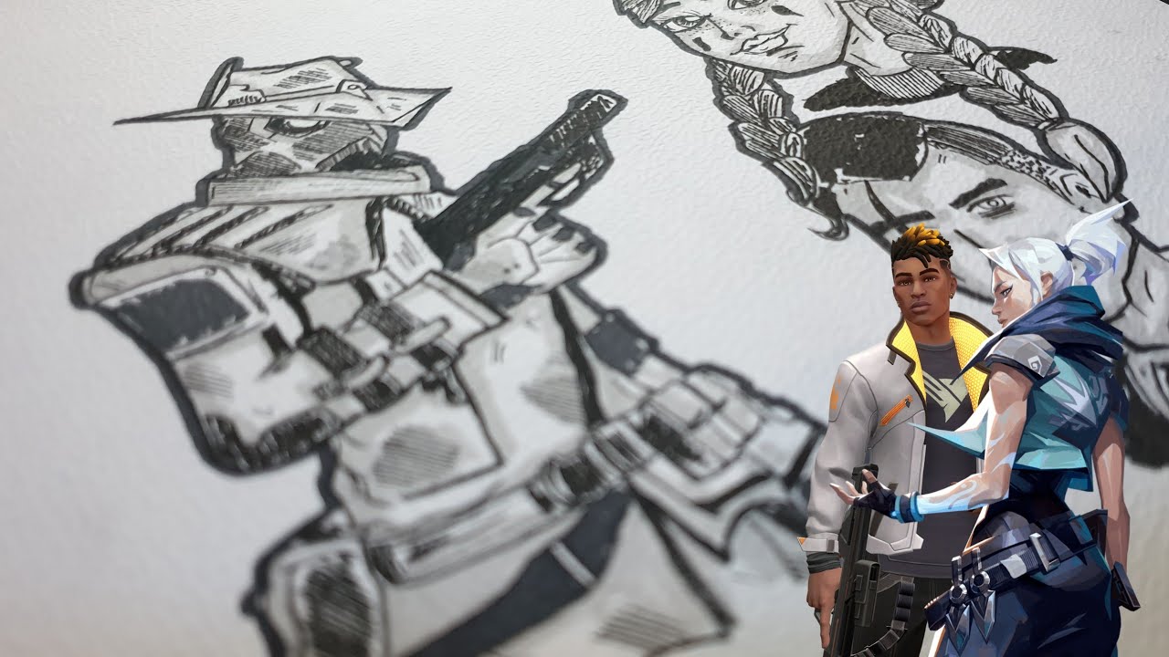 I DRAW VALORANT #Valorant #Fortnite - YouTube