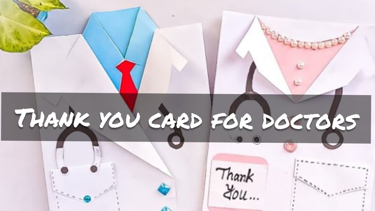 how to make easy thank you card for doctors/_love_aart_ - YouTube