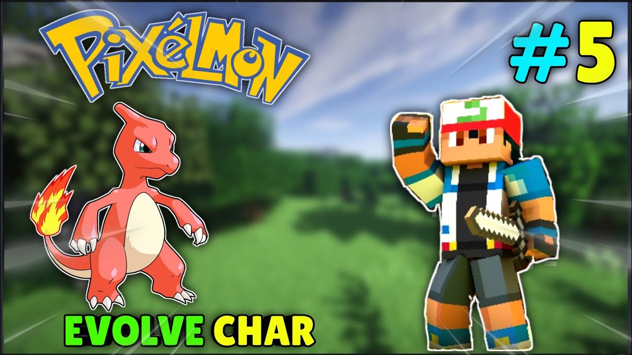 ' I Evolve Charmander 😱 in Pixelmon episode 5 || gameplay in Hindi ...