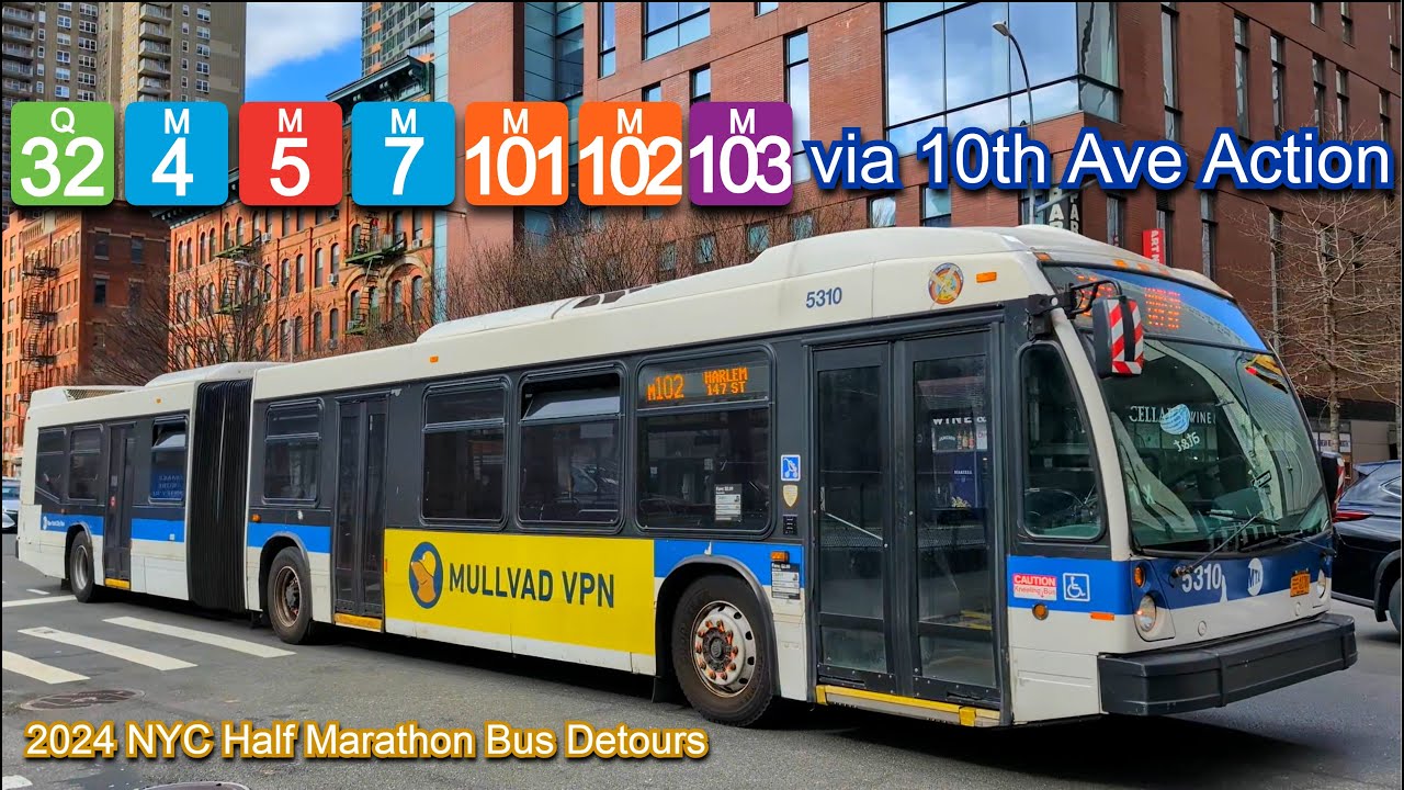 NYCT Bus: Q32, M101, M102, M103 Buses via 10th Avenue & More! - YouTube