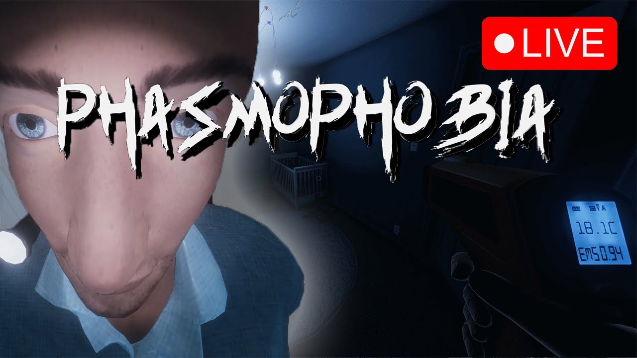 🔴LIVE - SCREAMING IN PHASMOPHOBIA - LEVEL 1 - WITH CREW - YouTube