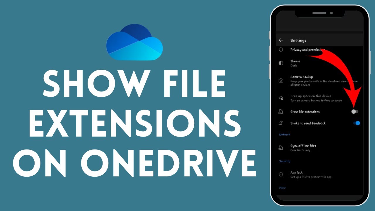 How to Show File Extensions on OneDrive Mobile | View Full File Names ...