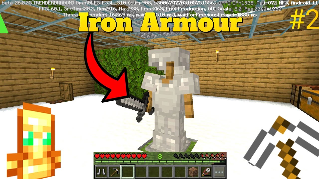 I MADE IRON ARMOUR | MINECRAFT EPISODE 2 - YouTube
