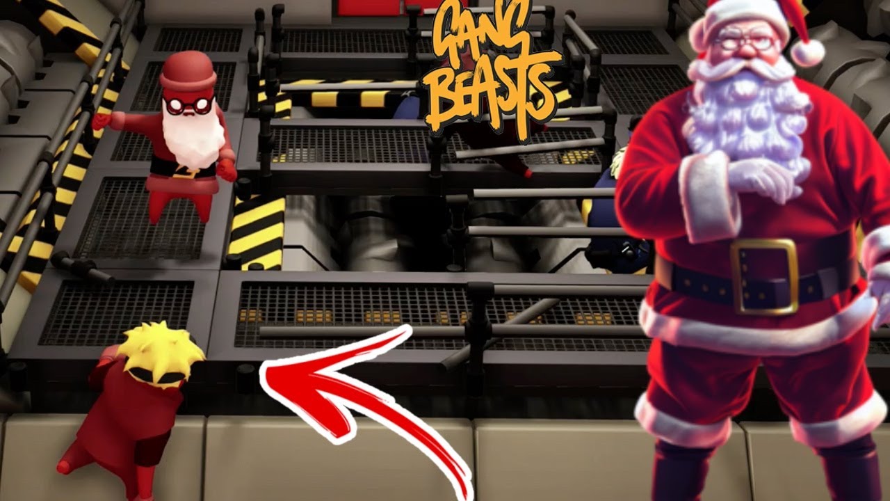 Santa became a SAVAGE in Gang beasts(Funny Moments) - YouTube