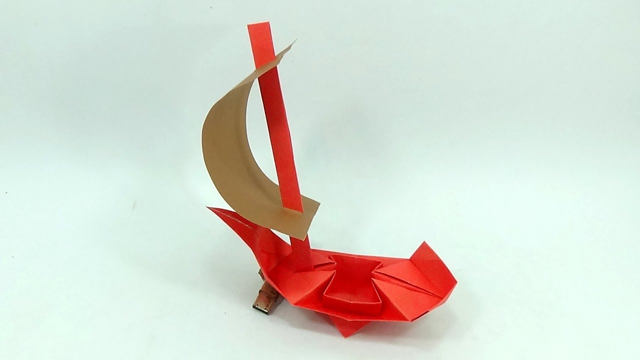 Origami Sailing Boat Tutorial - How To Make Paper Quilling Sailor Ship ...