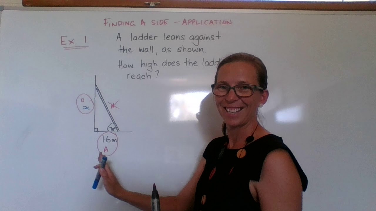 Finding a missing side Example 1 (unknown in numerator) - YouTube