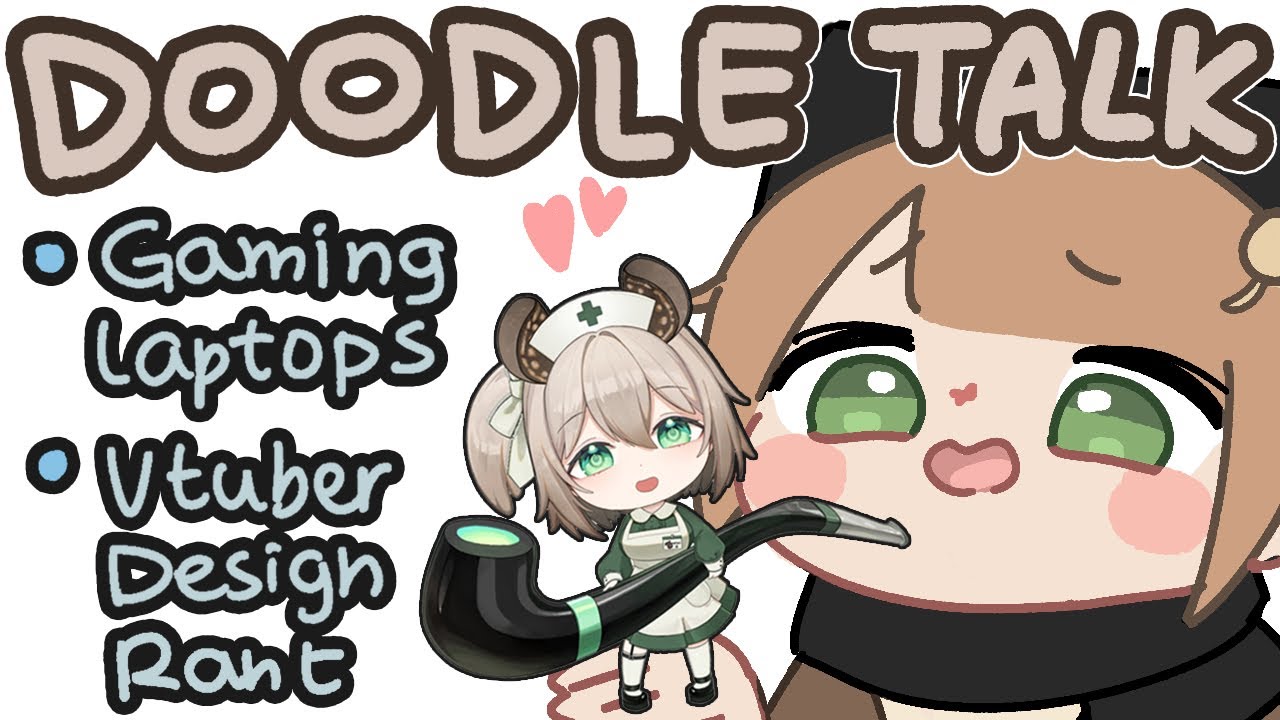 【DOODLE TALK SHOW】Laptop Hunting, Vtuber Design Rant while Drawing Nimi ...
