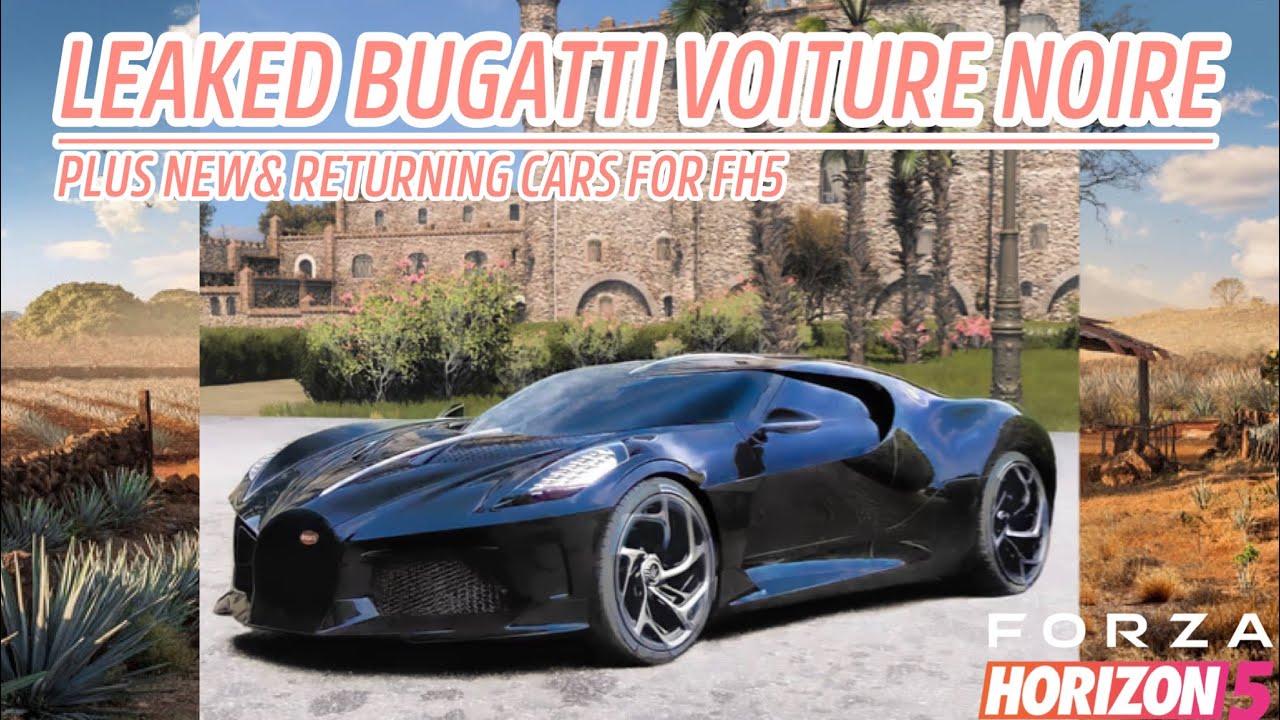 LEAKED BUGATTI VOITURE NOIRE SCRENSHOOT FOR FORZA HORIZON 5 + ALL ...