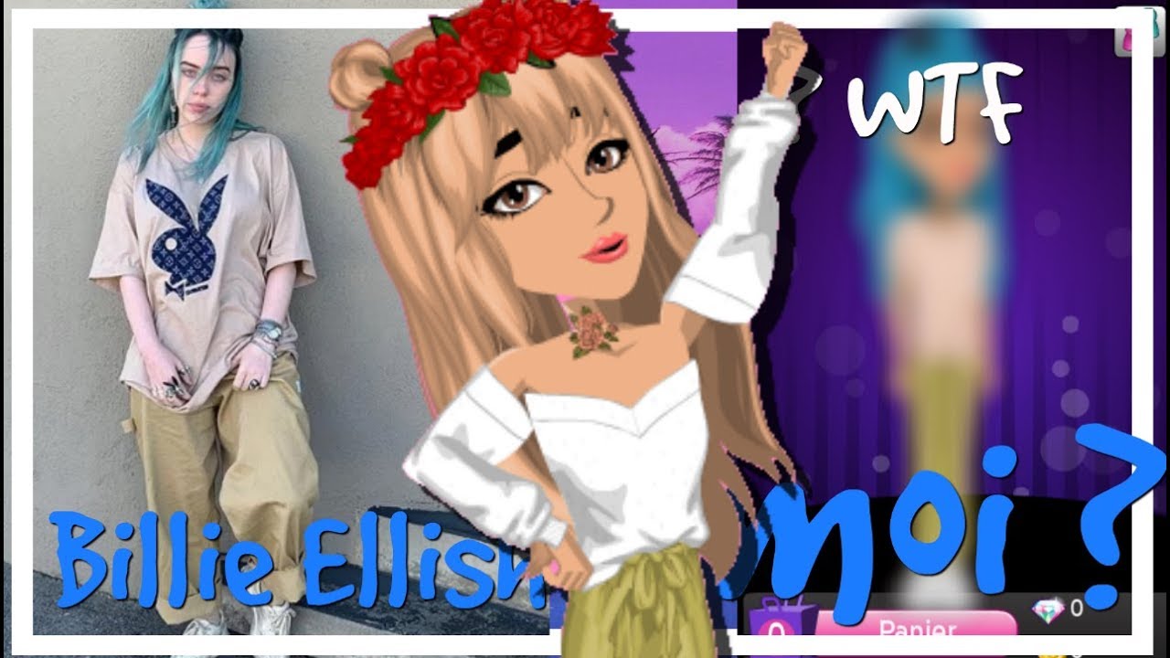 Je reproduit le look de billie ellish sur msp ! - YouTube