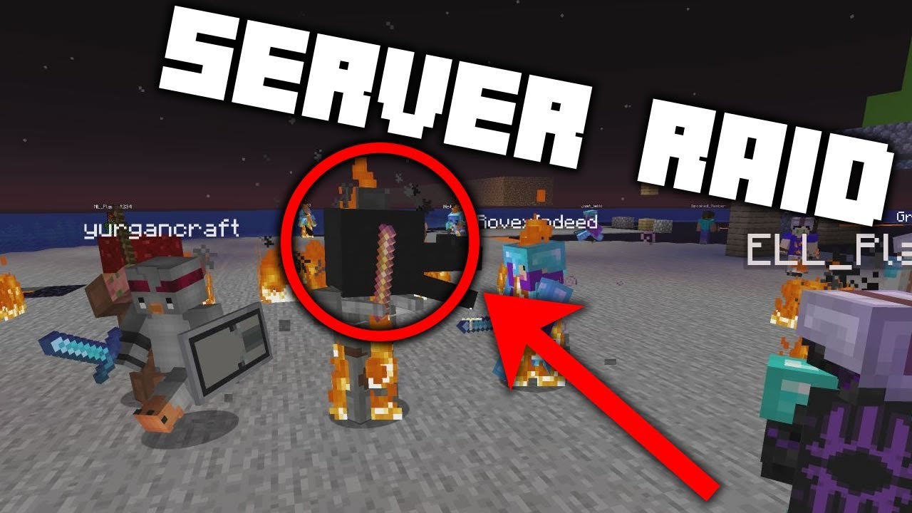 Minecraft Server Portal Attack! - YouTube