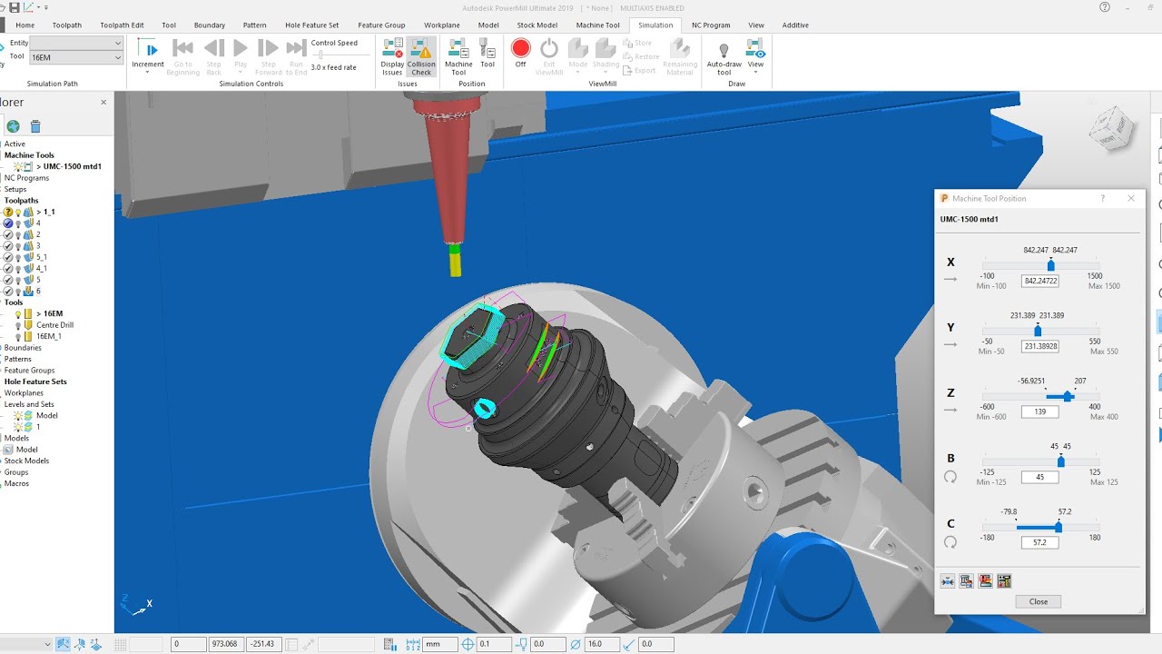 Advanced 5-Axis CNC Machining in PowerMill – Side Pocket Cutting ...