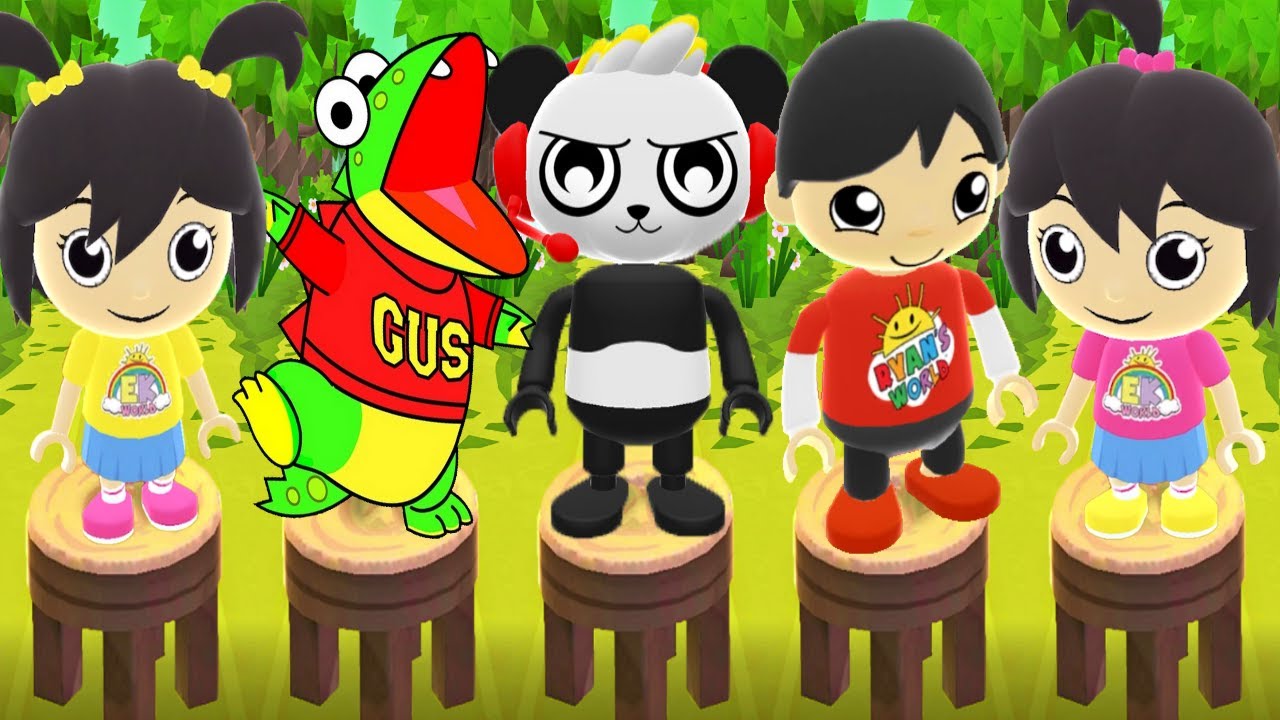 Tag with Ryan - Combo Panda vs Emma vs Kate vs Ryan Kaji vs Gus the ...