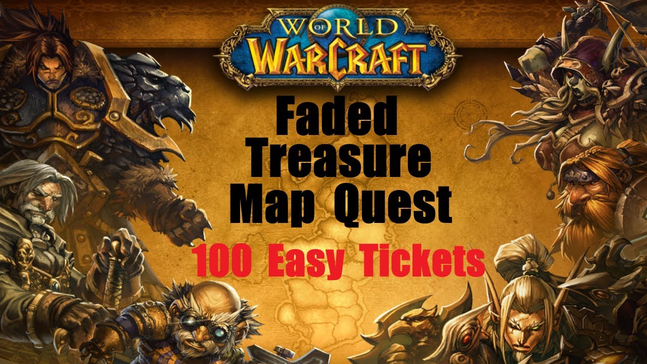 Faded Treasure Map Quest - 100 Darkmoon Faire Tickets World of Warcraft ...