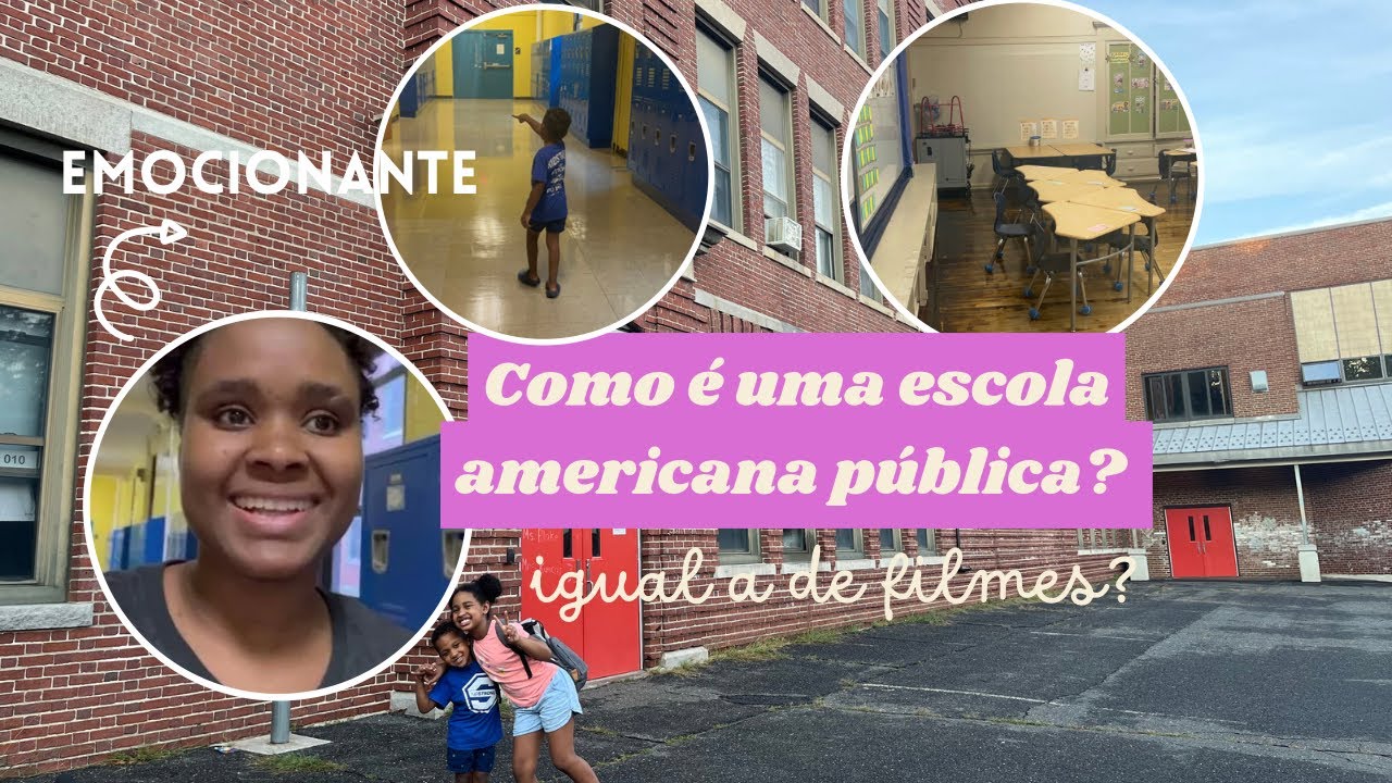 Como é uma escola americana?É igual a de filmes?Tour pela escola ...