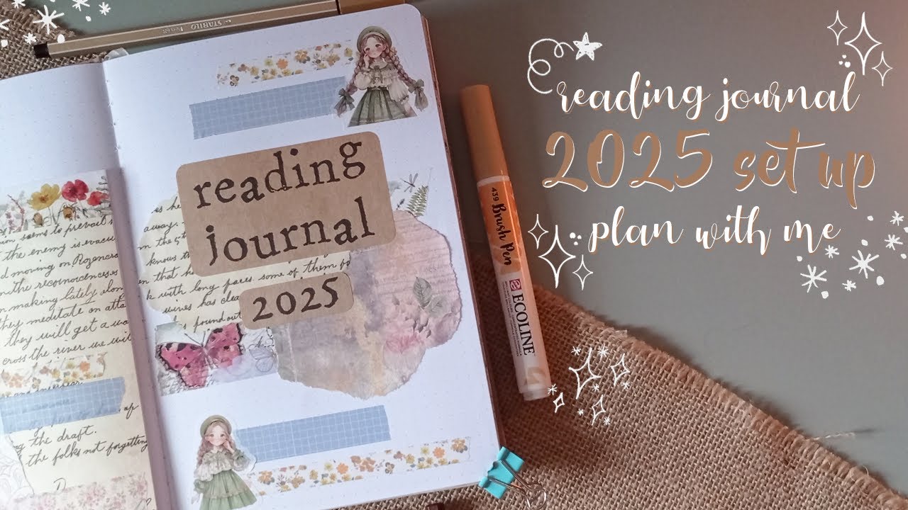 2025 Reading journal set up - Plan with me [italiano] - YouTube