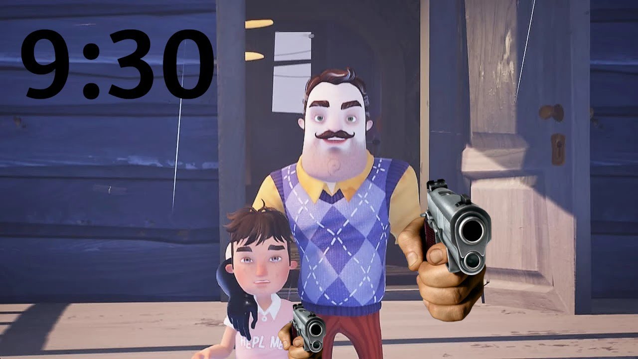 Hello Neighbor Beaten in Under 10 Minutes | Any% Speedrun | Nintendo ...