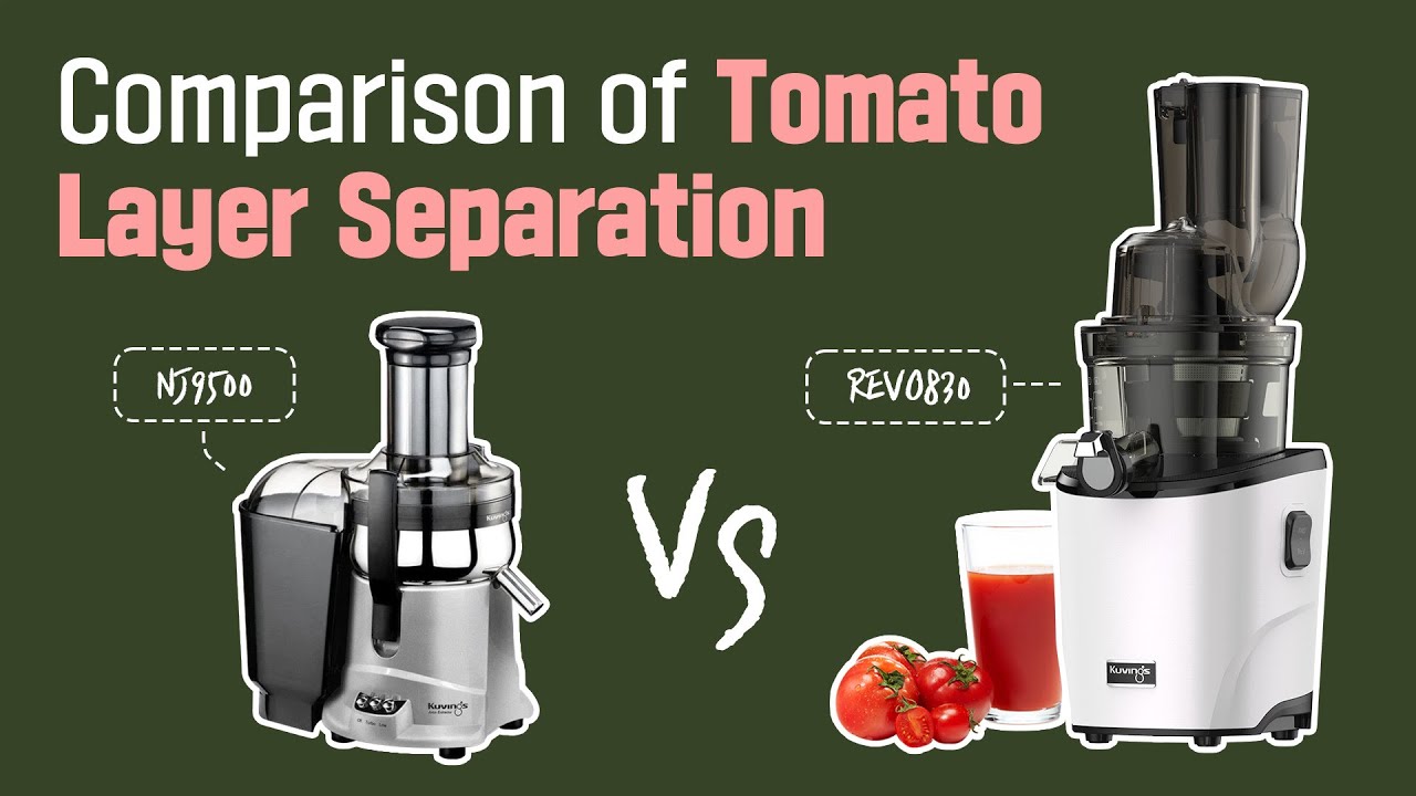 Kuvings Juicer REVO830 vs NJ9500 | Comparison of Tomato Juice Layer ...