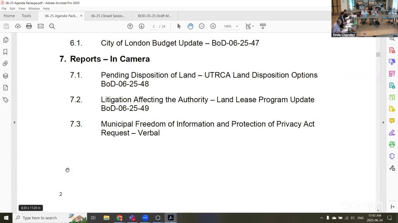 UTRCA Board Meeting - June 24, 2025 - YouTube