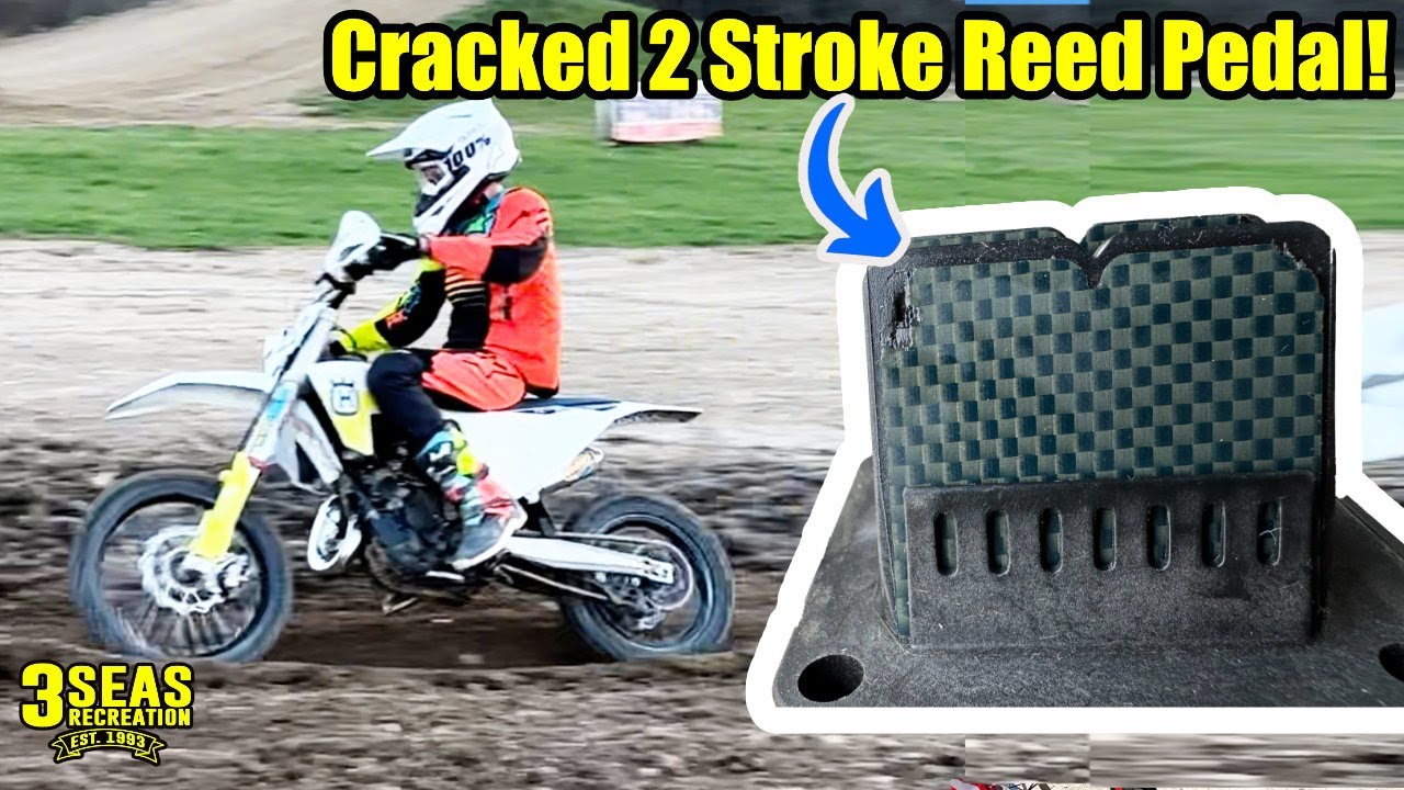 2-Stroke Dirt Bike Cracked Reed Pedal! Is your bike starting hard ...