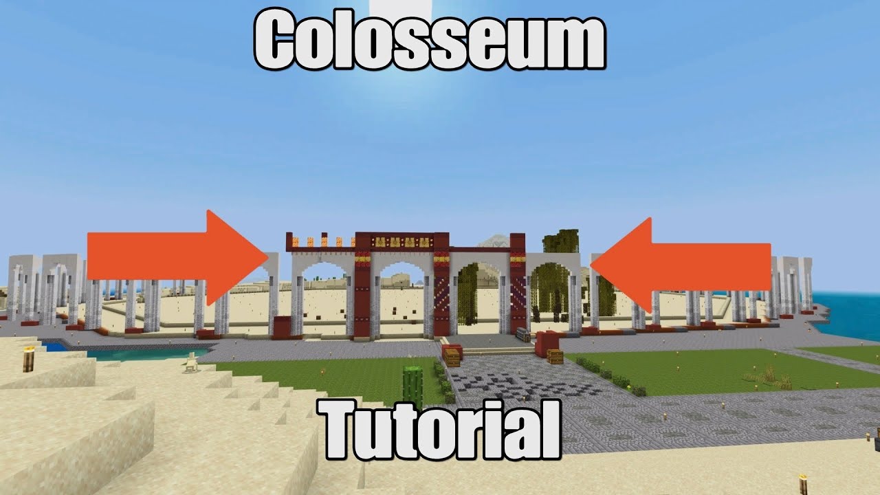 How To Build A Colosseum In Minecraft - YouTube