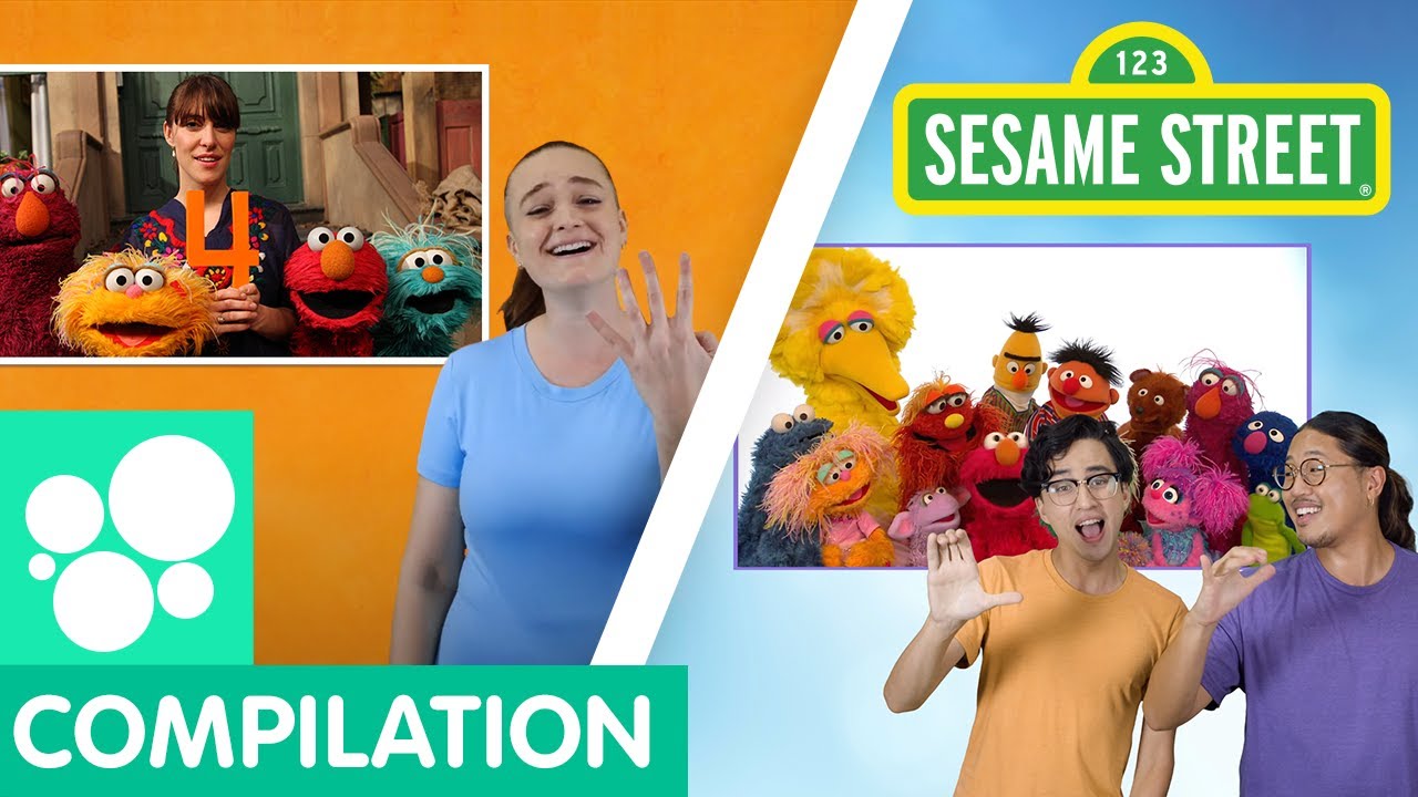 Sesame Street: American Sign Language (ASL) Songs Compilation - YouTube