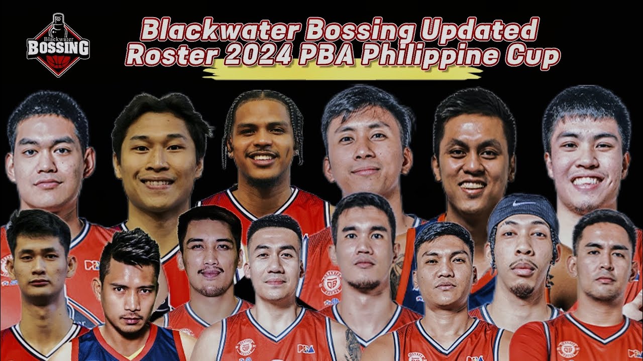 Blackwater Bossing Updated Roster | 2024 All Filipino Cup Lineup - YouTube