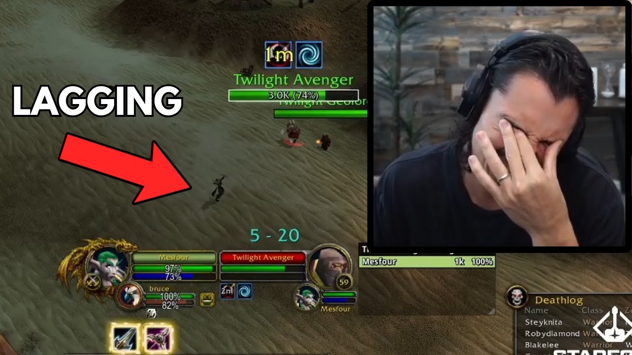 Best WoW Player gets DC'd at Lvl 60 on OFFICIAL HARDCORE - YouTube