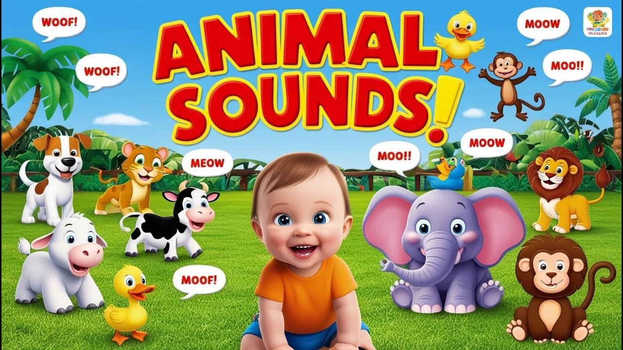 20 Animal Sounds for Kids 🐘🐥| Can You Roar Like a Lion? 🦁 | Fun Animal ...