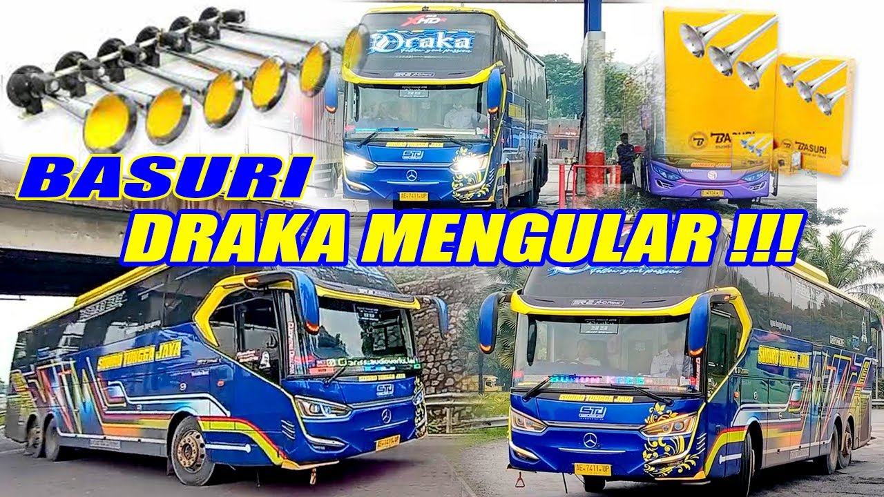 STJ DRAKA MENGULAR !!! TELOLET BASURI STJ DRAKA MASUK REST AREA KM 57 ...