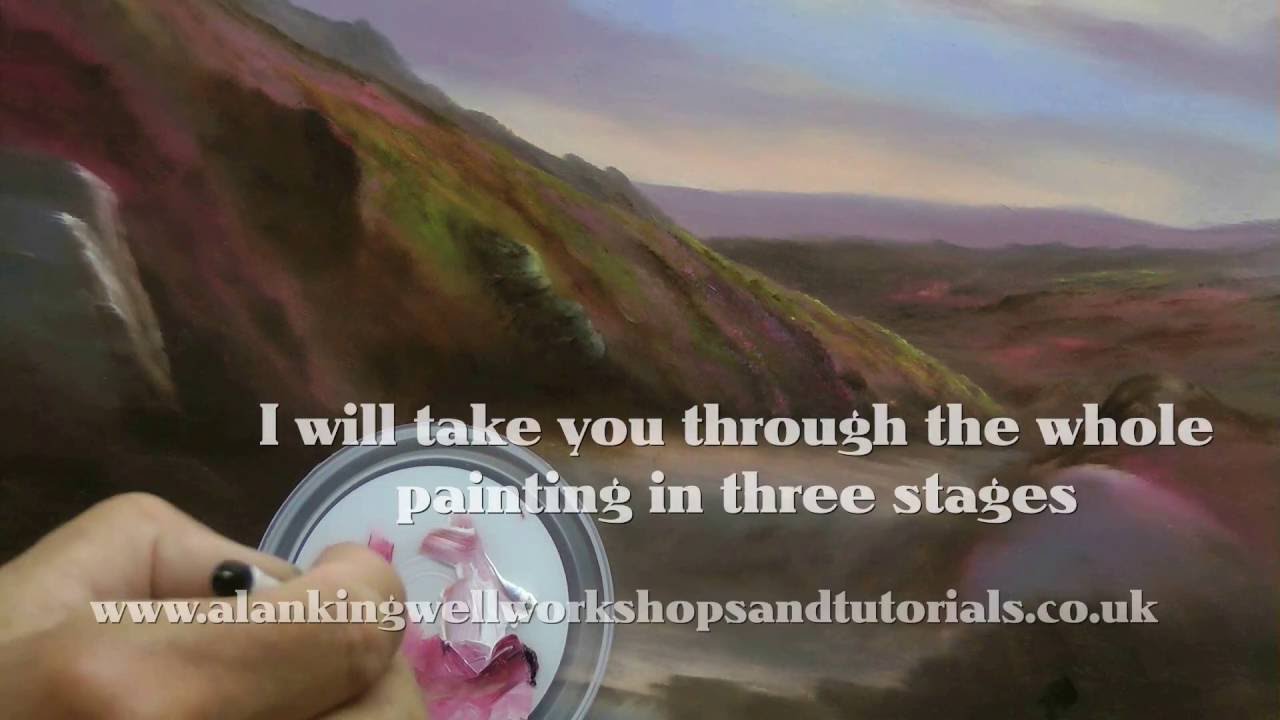 MOORLAND HEATHER, OIL PAINTING TUTORIAL ON VIMEO by Alan Kingwell - YouTube