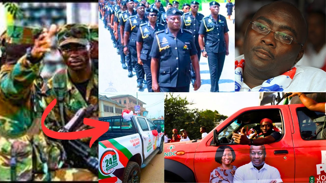 Pộlice & Sộldiers Hit On Accra Street With NDC Cars As They Campaign ...