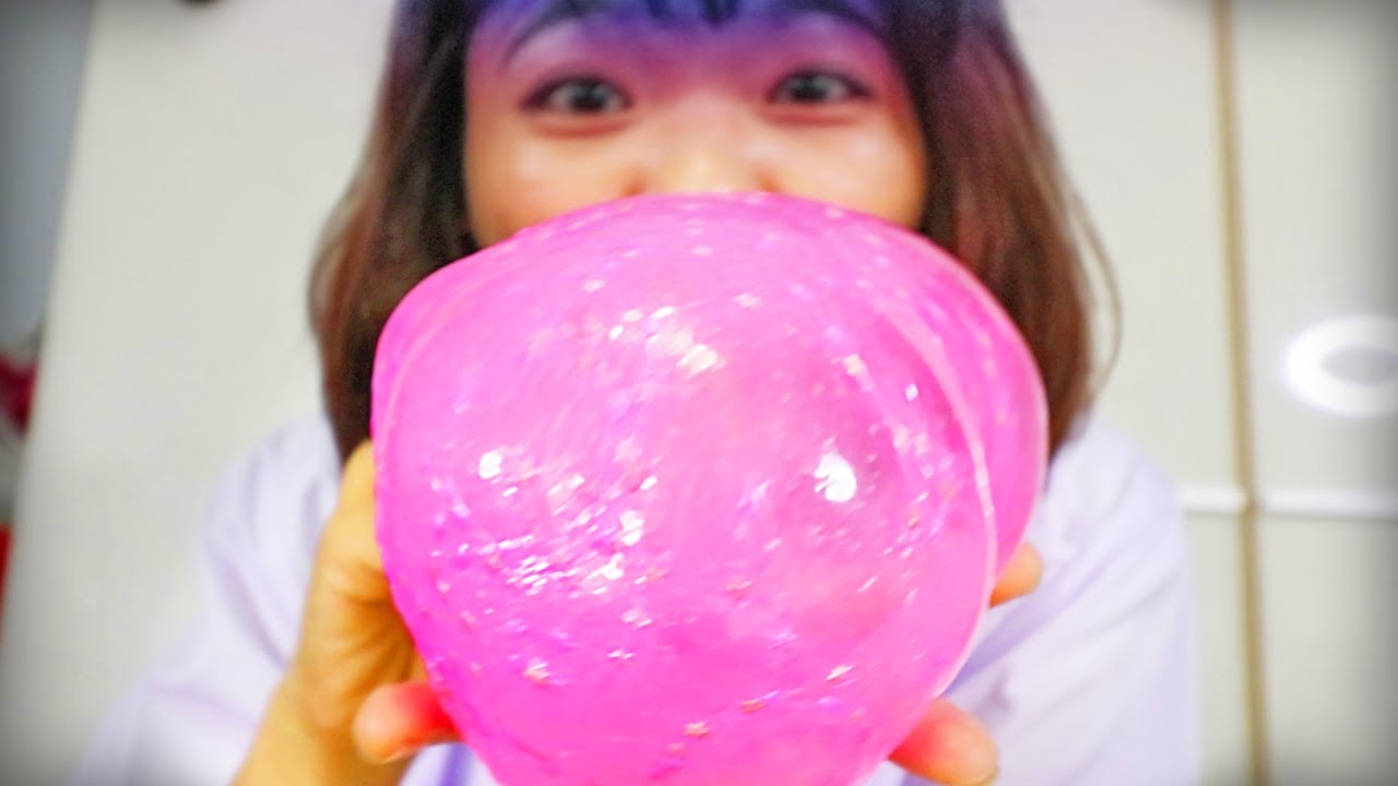 Bubble Gum Putty | How To Play Balloon Gum Slime - YouTube
